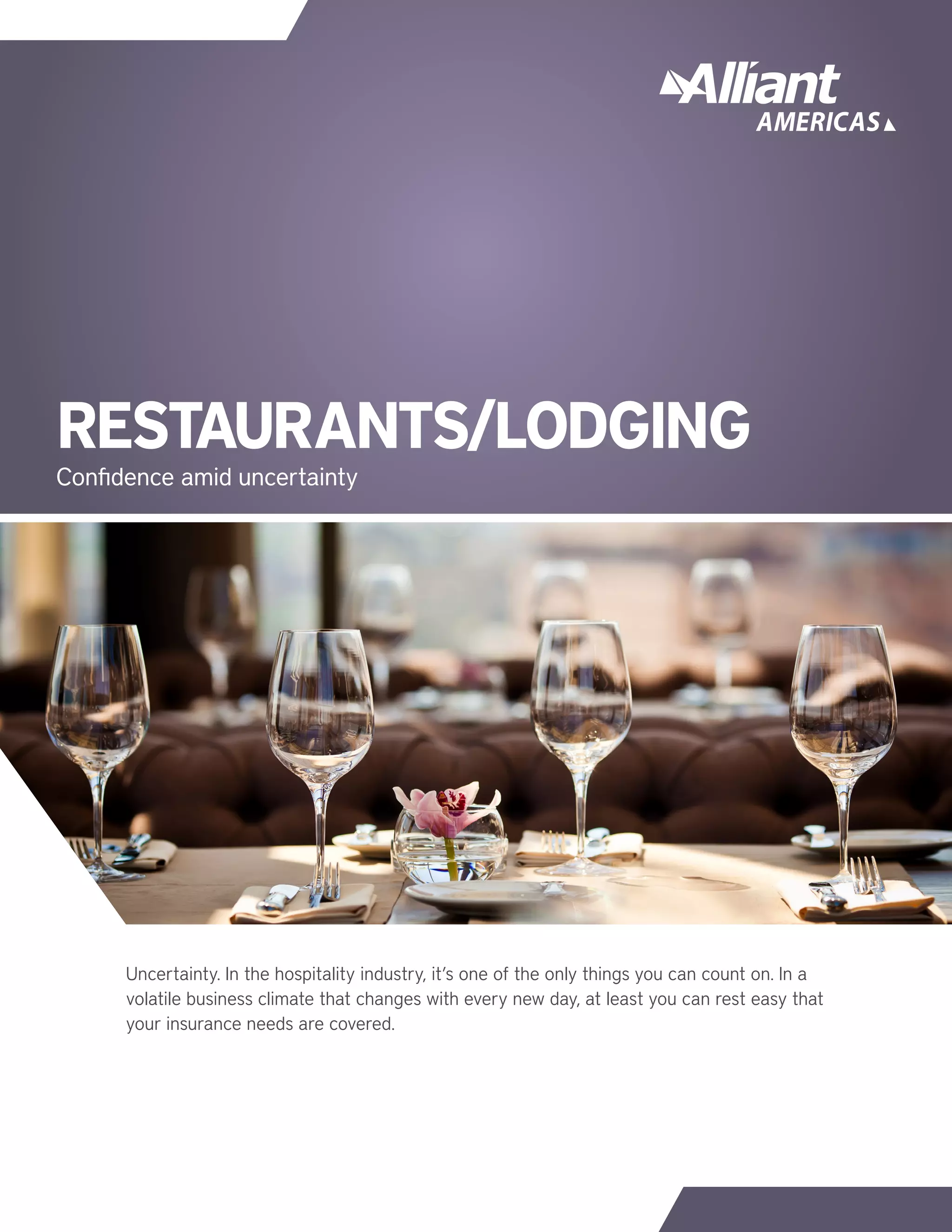 Restaurants & Loding Insurance program | PDF | Insurance | Personal Finance