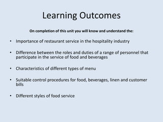 Food and beverage service Restaurant Services notes V1.pptx