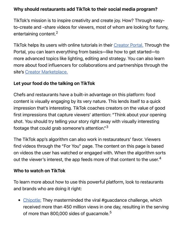 Restaurants finding new audiences on tik tok | PDF