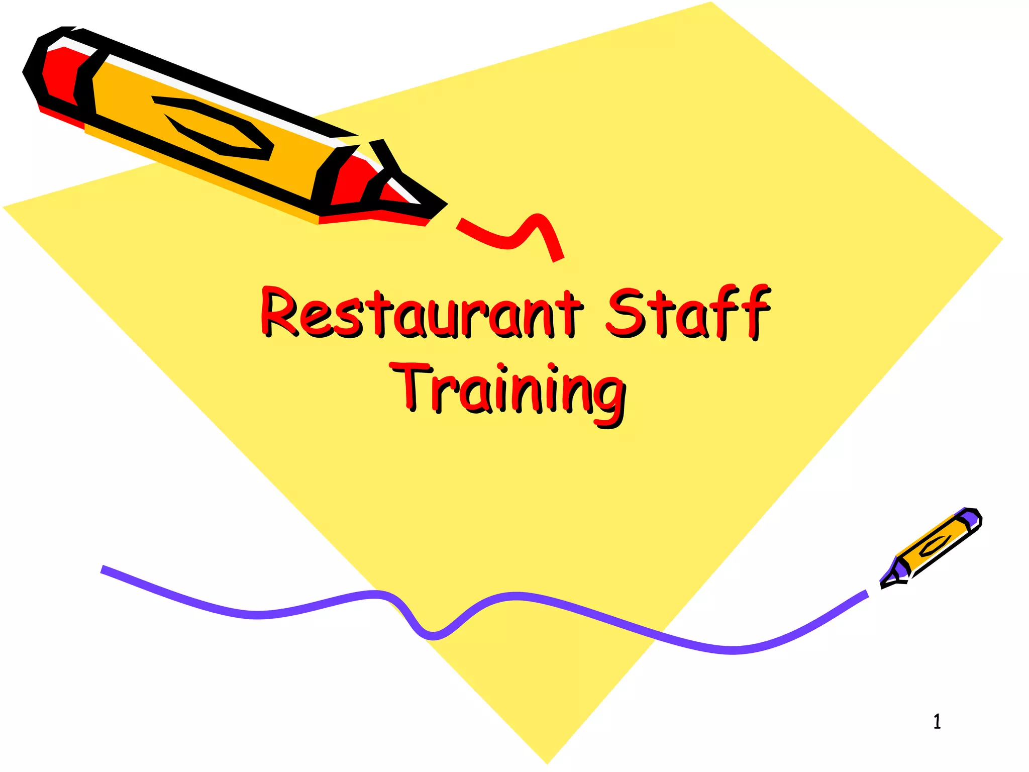 Restaurant Staff Training | PPT