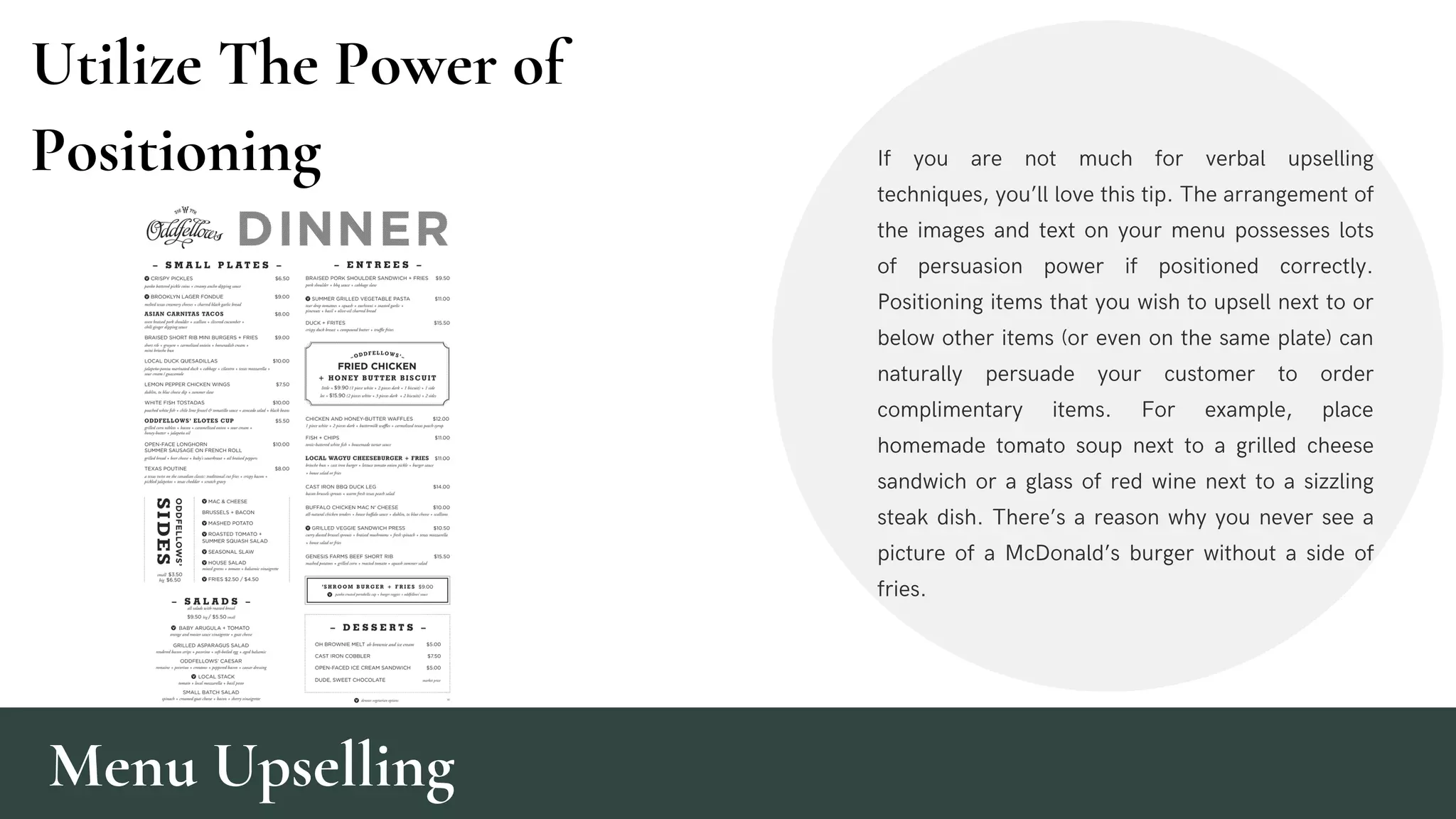 Restaurant upselling technique | PDF