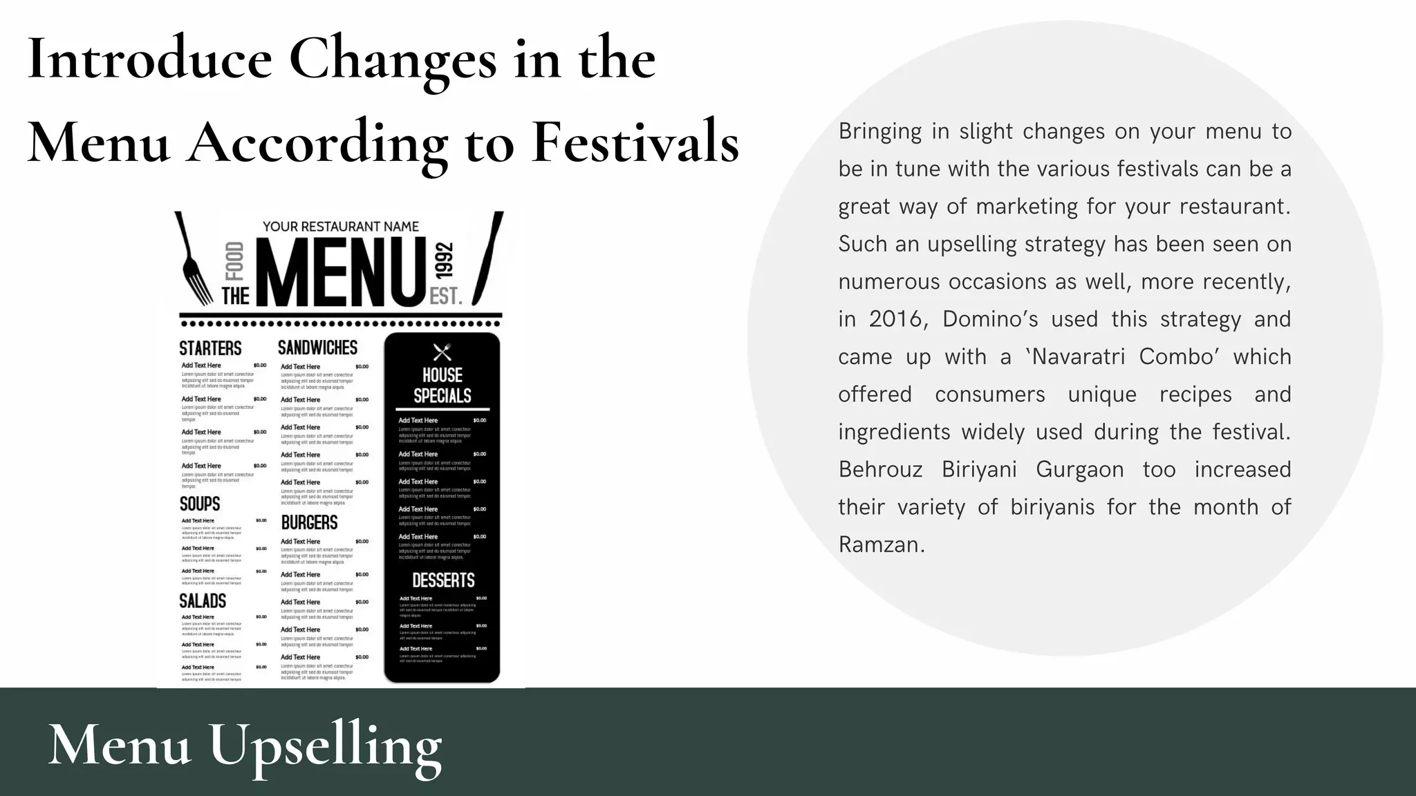 Restaurant upselling technique | PDF