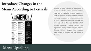 Restaurant upselling technique | PDF