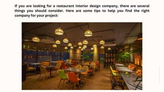 Restaurant Design Tips | PPT