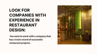 Restaurant Design Tips | PPT