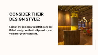 Restaurant Design Tips | PPT