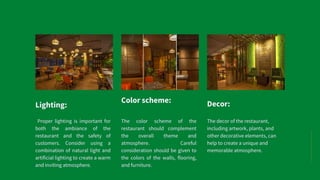 Restaurant Design Tips | PPT