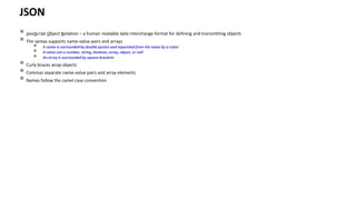 Introduction to REST - REST Basics - JSON | PDF