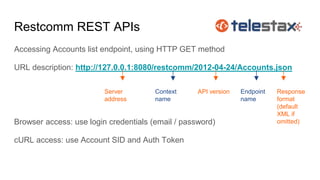 RestComm Architecture Design | PPTX | Technology & Computing