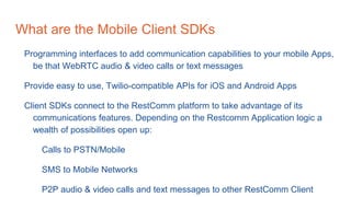 RestComm Mobile Client SDKs | PPTX