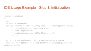 RestComm Mobile Client SDKs | PPTX