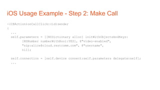 RestComm Mobile Client SDKs | PPTX
