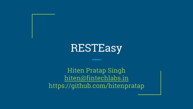 RESTEasy | PPT