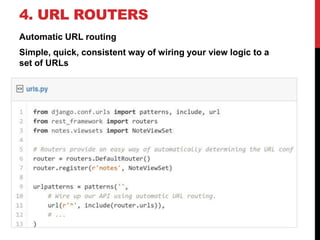 REST Easy with Django-Rest-Framework | PPT