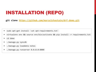 REST Easy with Django-Rest-Framework | PPT
