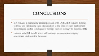 Restenosis of DES | PPT