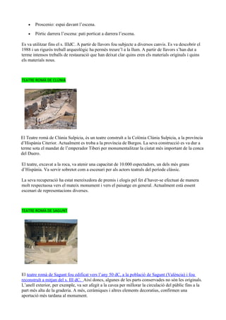 Restes arquitectòniques romanes | PDF