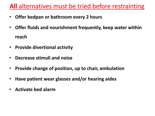 RESTRAINTS USE, SIDE EFFECTS AND TYPES | PDF | First Aid | Injuries