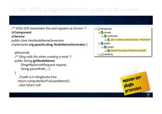 RESTful web apps with Apache Sling - 2013 version | PPT
