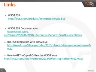Restful Integration with WSO2 ESB | PPT