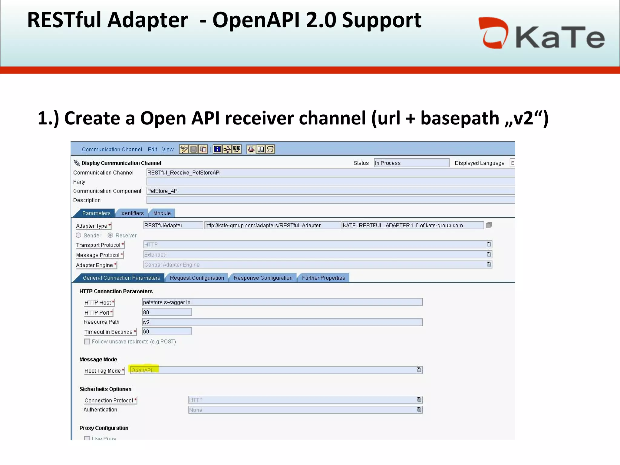 OpenAPI 2.0 with SAP PO / SAP PI & KaTe's RESTful adapter | PPT