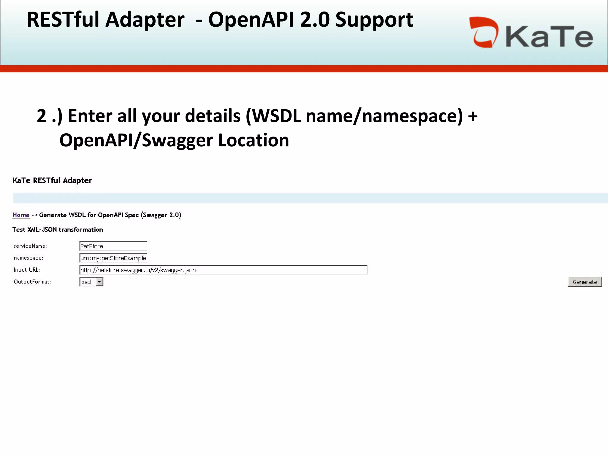 OpenAPI 2.0 with SAP PO / SAP PI & KaTe's RESTful adapter | PPT