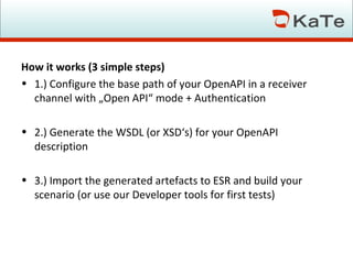 OpenAPI 2.0 with SAP PO / SAP PI & KaTe's RESTful adapter | PPT