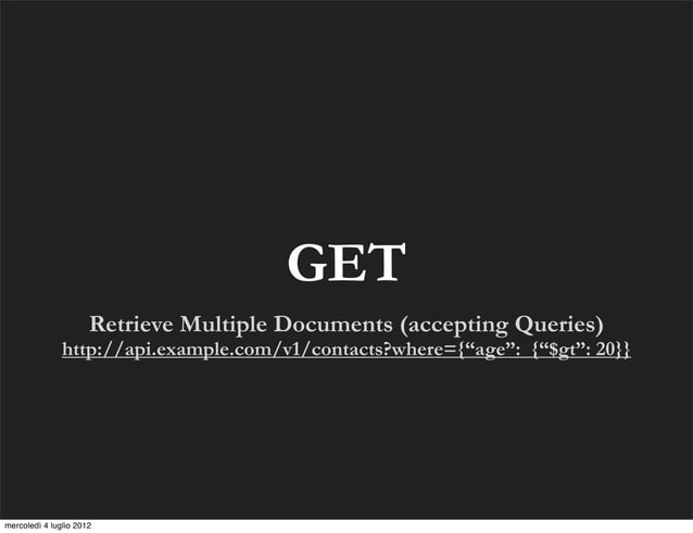 Developing RESTful Web APIs with Python, Flask and MongoDB Developing RESTful Web APIs with Python, Flask and MongoDB