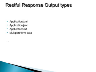 RESTFul Web Services - Intro | PPT