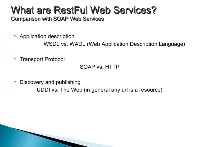 RESTFul Web Services - Intro | PPT