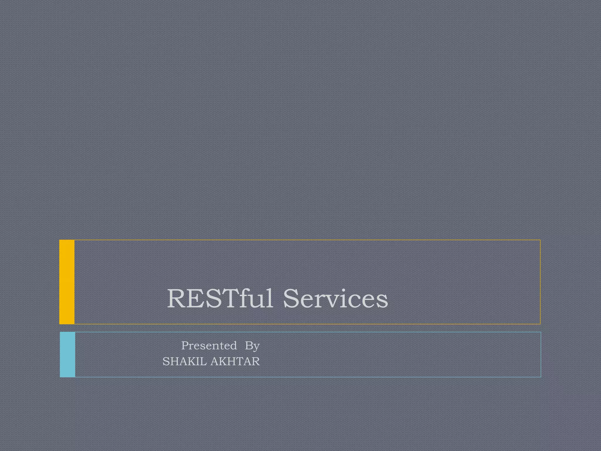 Restful Services | PPT