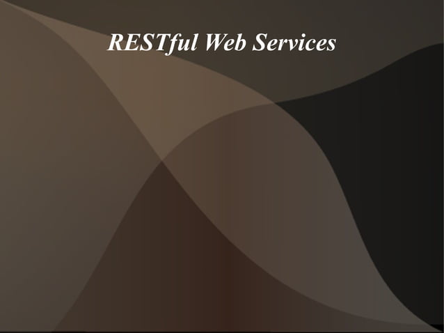 Restful web services | PPT