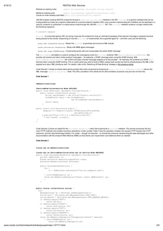 Res tful web services oracle | PDF