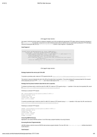 Res tful web services oracle | PDF