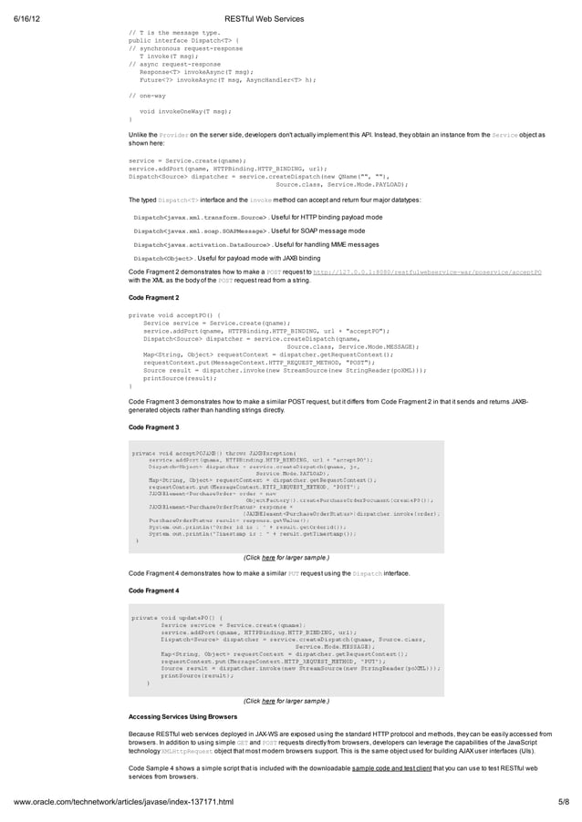 Res Tful Web Services Oracle Pdf