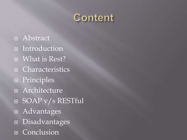 Restful web services ppt | PPTX