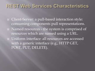 Restful web services ppt | PPTX