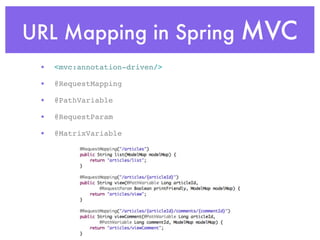 RESTful Web Services with Spring MVC | PDF