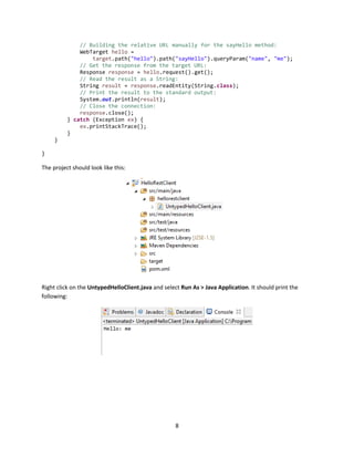 Rest hello world_tutorial | PDF