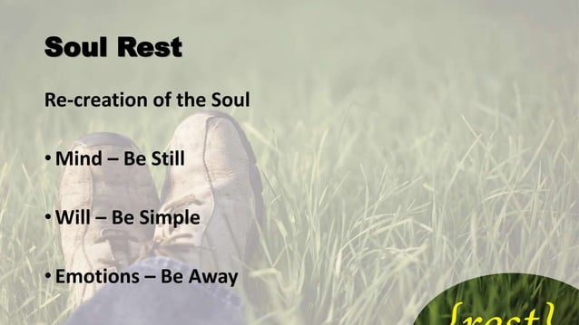 Rest in a restless world | PPT