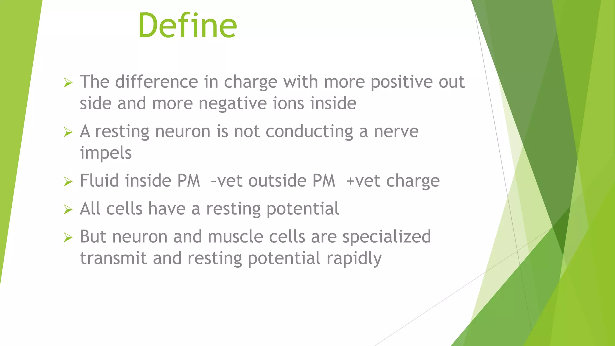 Resting membrane potential | PPTX