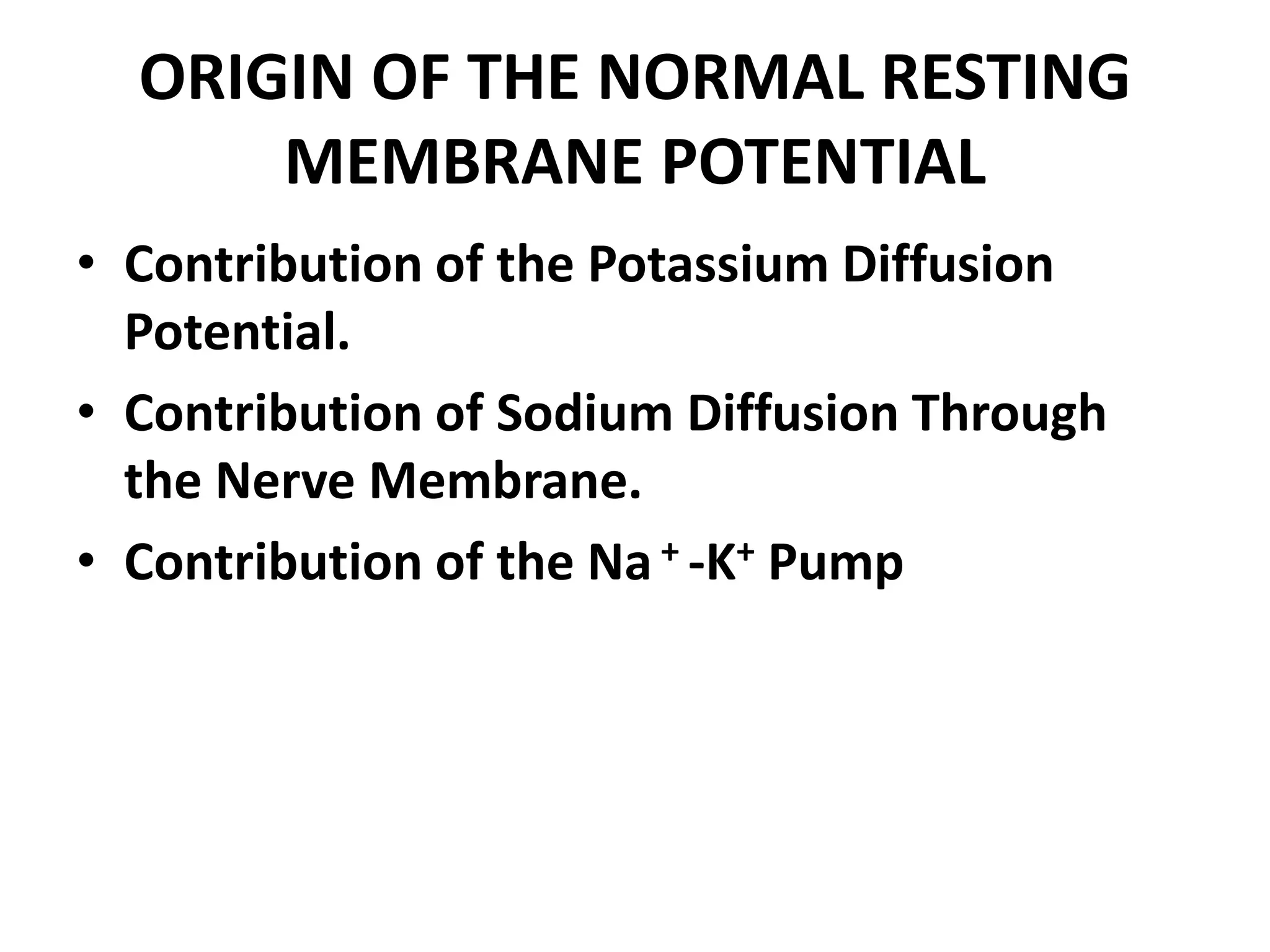Resting membrane potential | PPTX