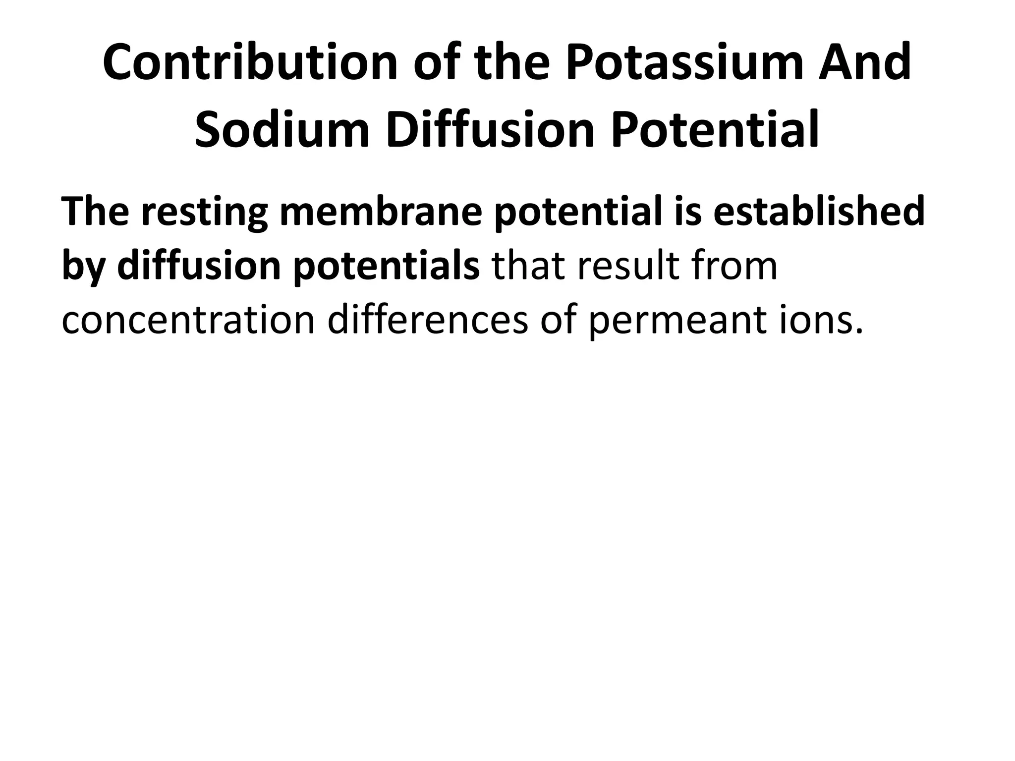 Resting membrane potential | PPTX