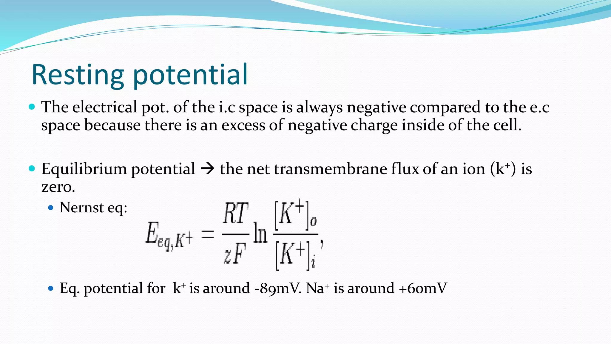 Resting Membrane potential | PPTX
