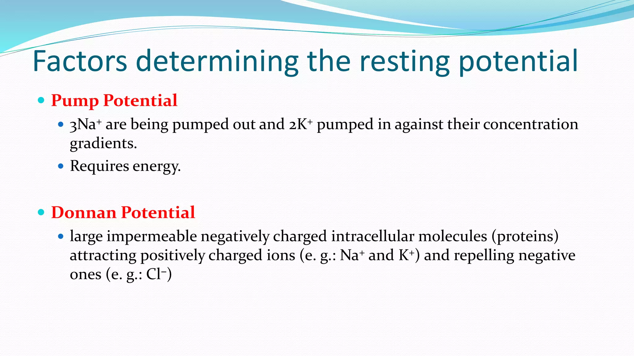 Resting Membrane potential | PPTX