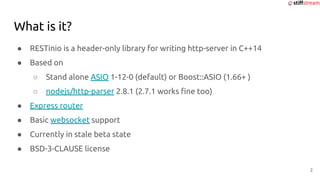 Restinio (actual aug 2018) | PPT