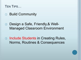 Classroom Management New Teachers | PPTX