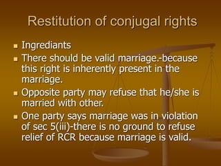restitution-of-conjugal-rightsof women.ppt