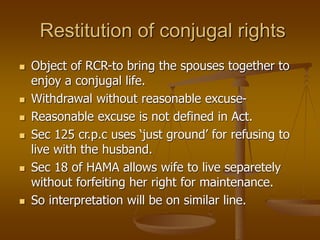 restitution-of-conjugal-rightsof women.ppt