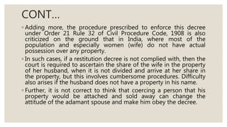 Restitution of conjugal rights | PPTX